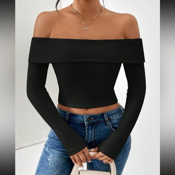 Tops | Boho Off Shoulder Fitted Top | Poshmark